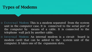 Unit 3_CND Physical Layer_MODEMS_Pranoti Doke | PPT