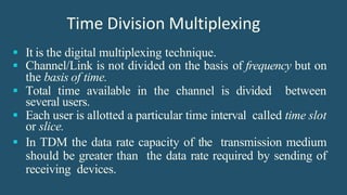 Unit 3 CND_Physical Layer_Multiplexing_Pranoti Doke | PPT