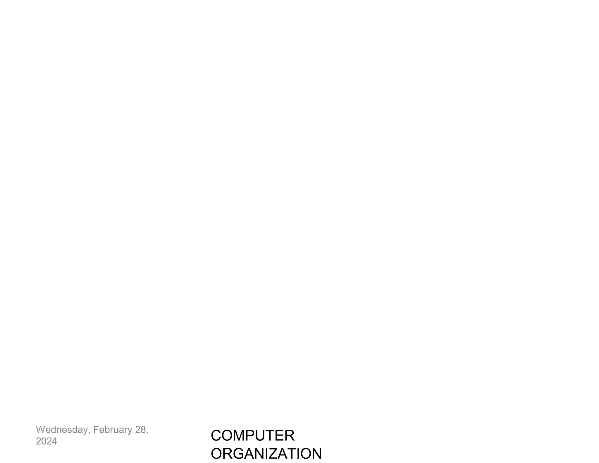Computer Organization Algorithms Like Addition And Subtraction And Multiplication Ppt