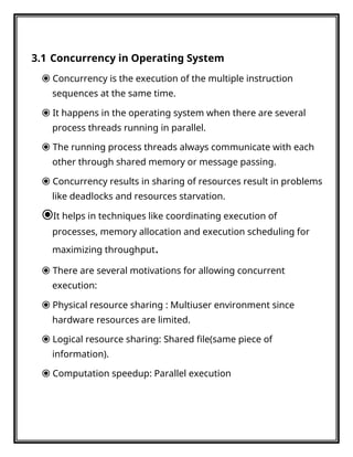 Concurrency : Mutual Exclusion and Synchronization | DOCX