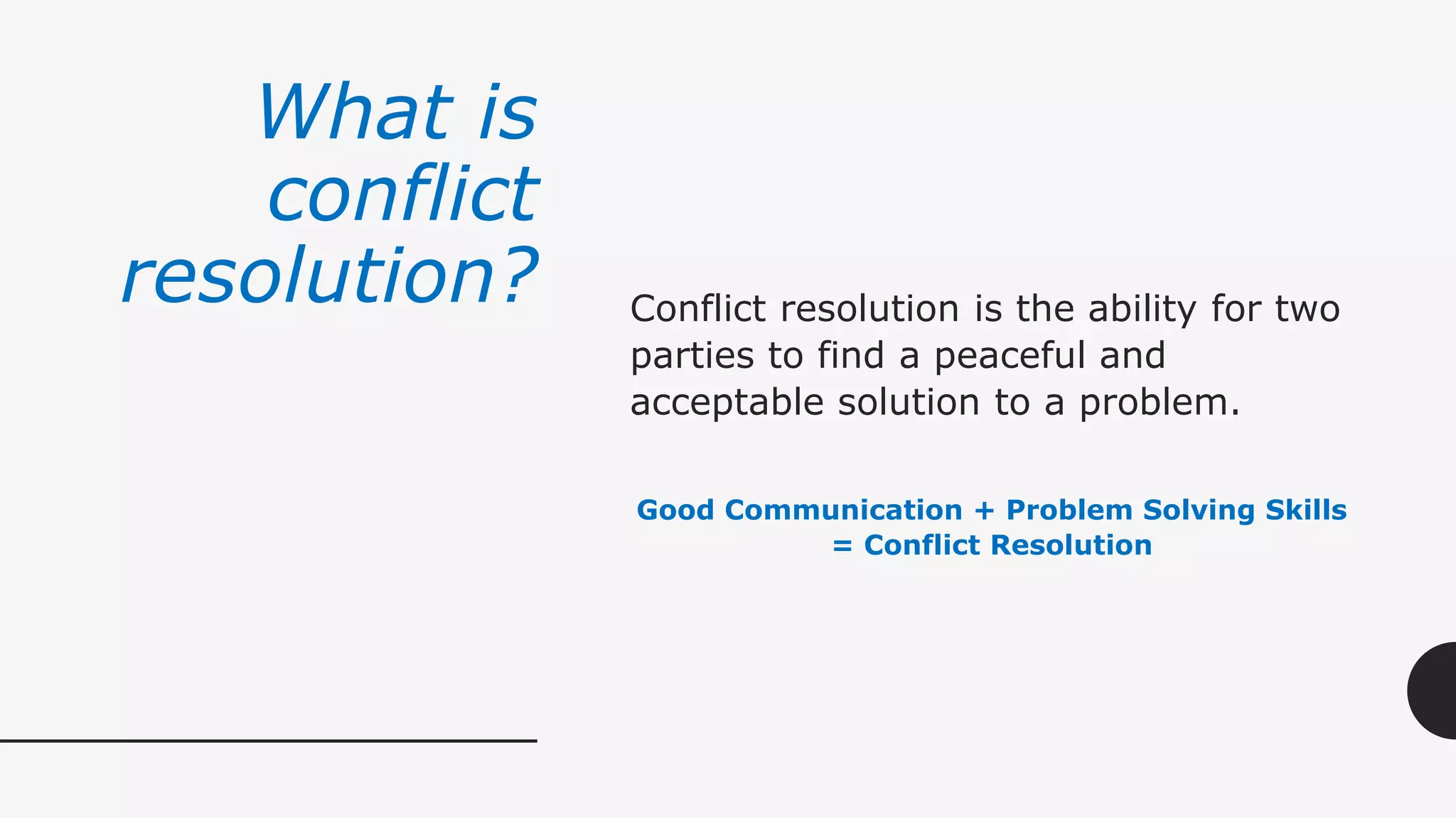 Unit 3 Conflict Resolution | PPTX | Family and Relationships