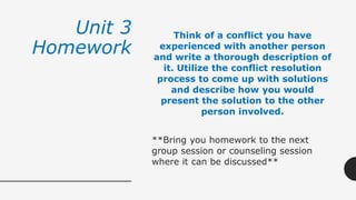 Unit 3 Conflict Resolution | PPTX | Family and Relationships