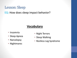 Unit 3 consciousness power point | PPTX