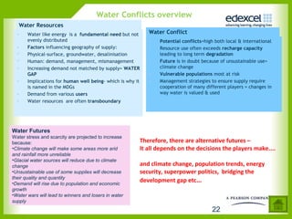 Unit 3 contested_planet_water_conflicts | PPT | Geography | Science