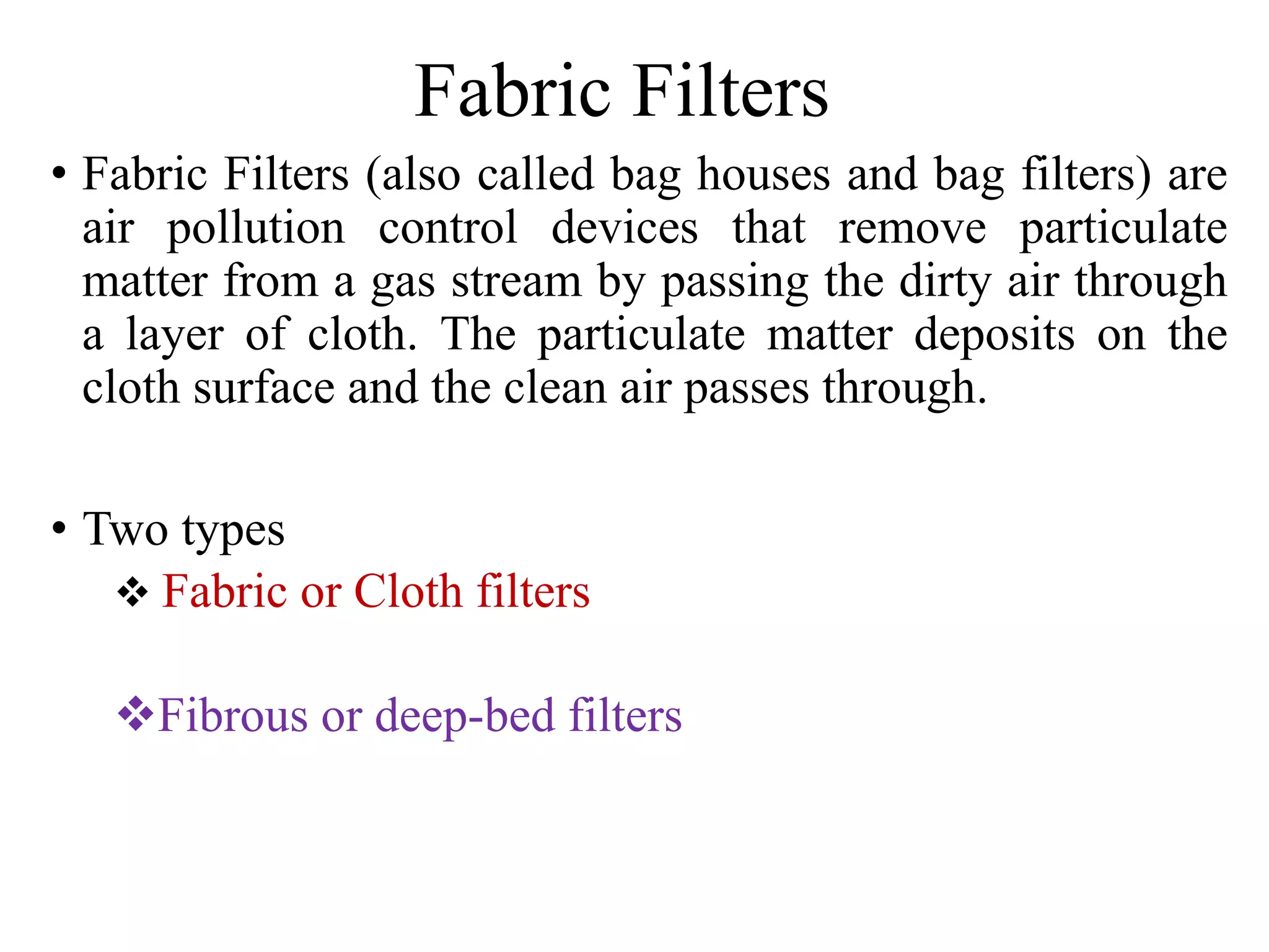 Unit 3 control of particulate contaminants | PPTX