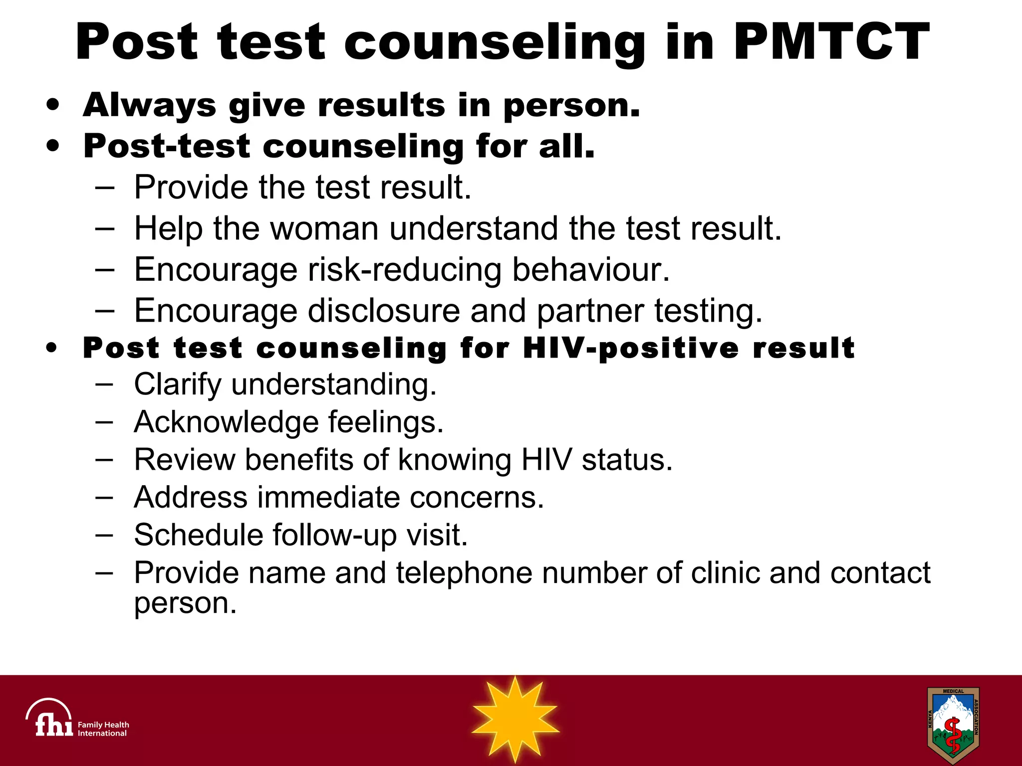 Unit 3 counseling for pmtct | PPT