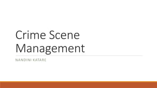 Unit 3 Crime Scene Management .pptx | Hair Care | Beauty