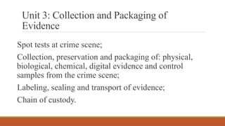 Unit 3 Crime Scene Management .pptx | Hair Care | Beauty