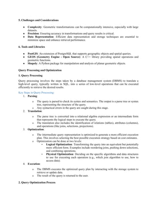 unit 3 DBMS.docx.pdf geometric transformer in query processing | PDF