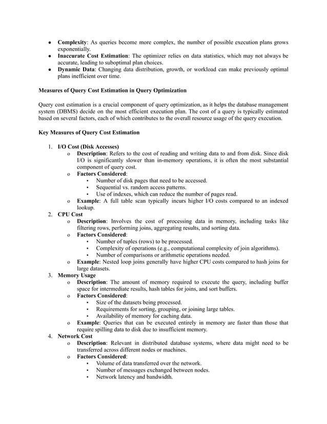 unit 3 DBMS.docx.pdf geometric transformer in query processing | PDF