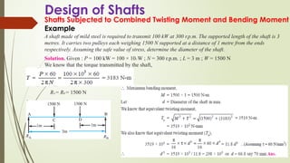 Unit 3 Design of Shafts.pptx aafgf dhhvc f | PPTX