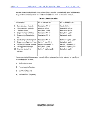 DISSOLUTION OF PARTNERSHIP FIRM | DOC