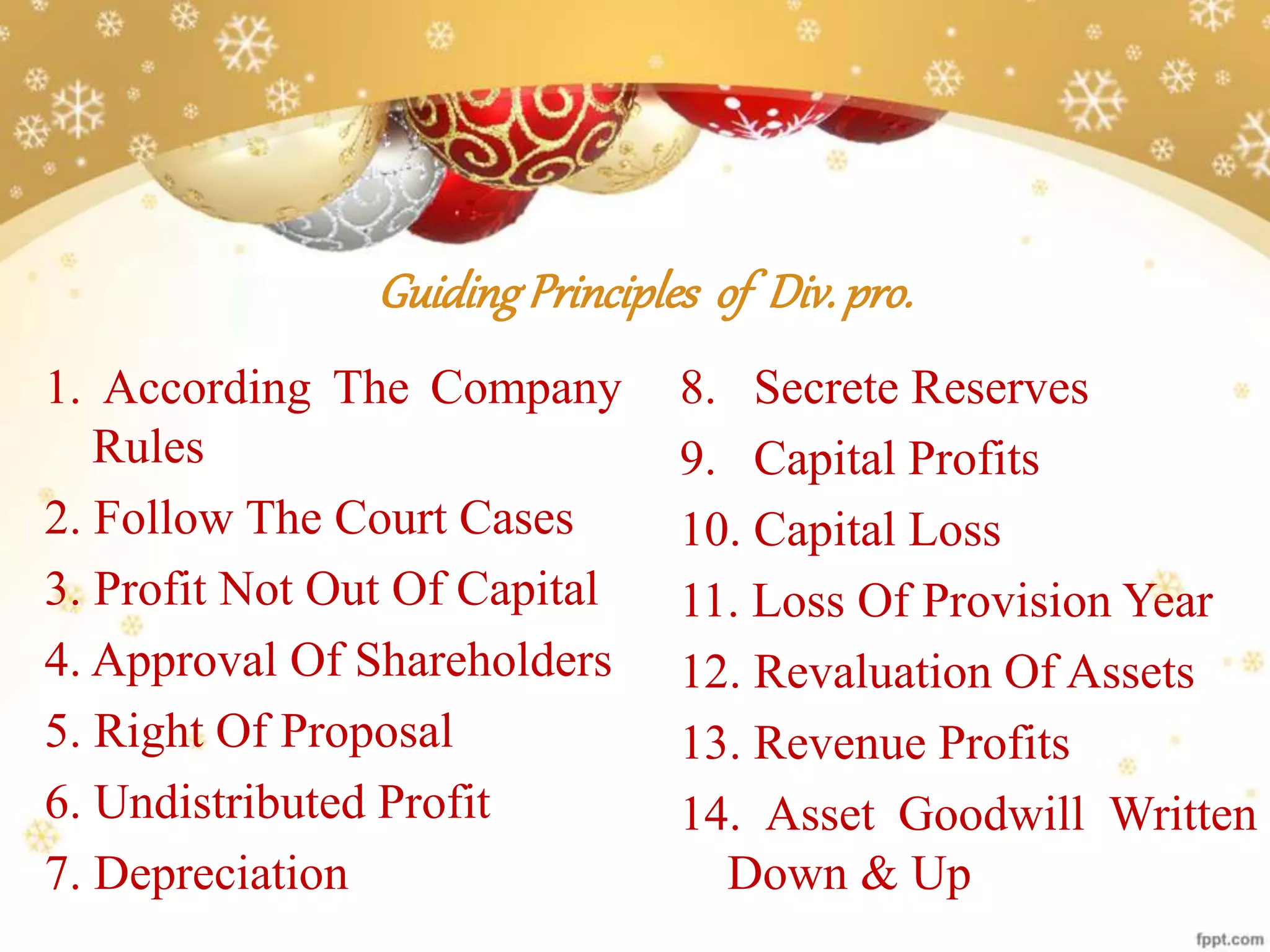 Unit 3 divisible profit | PPTX