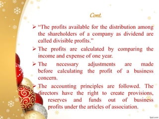 Unit 3 divisible profit | PPTX