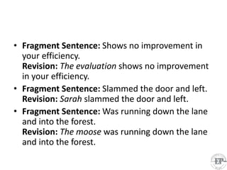 Unit 3 (D); Sentence fragment, Educational Platform.pptx