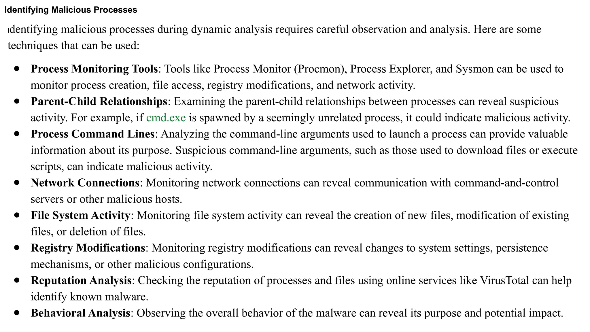 Dynamic malware Analysis with samples & tool | PPTX