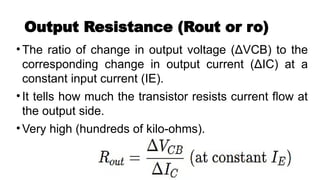 Electron Devices TRANSISTOR and its types | PPTX