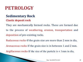Unit 3 EG.pptx Classification of rocks , Distinction between igneous ...