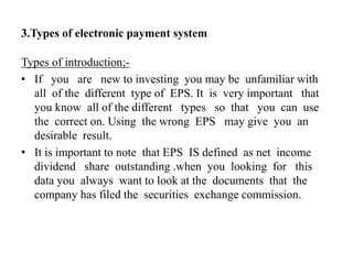 Electronic Payment System | PPTX