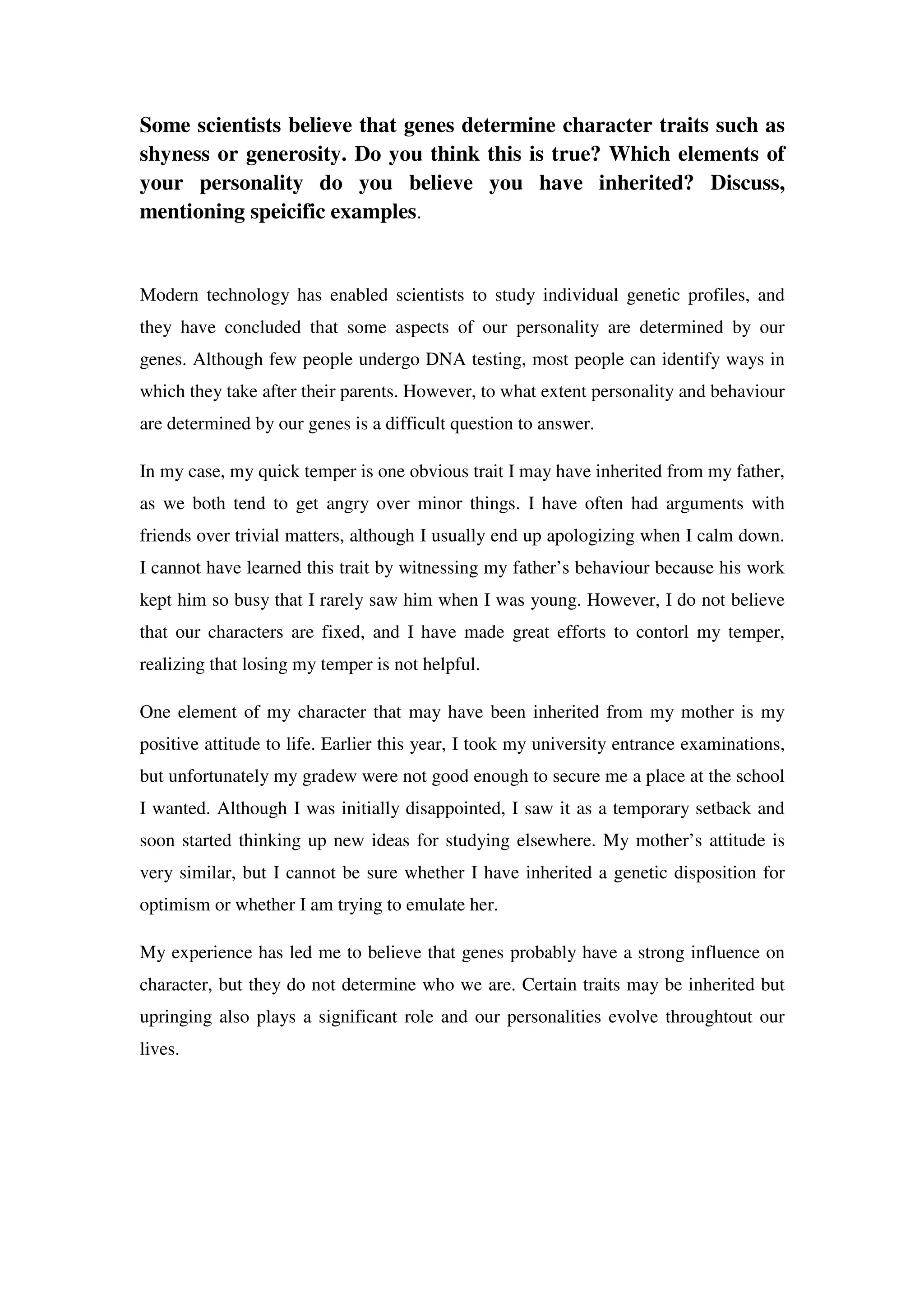 Unit3 elements of personality | PDF