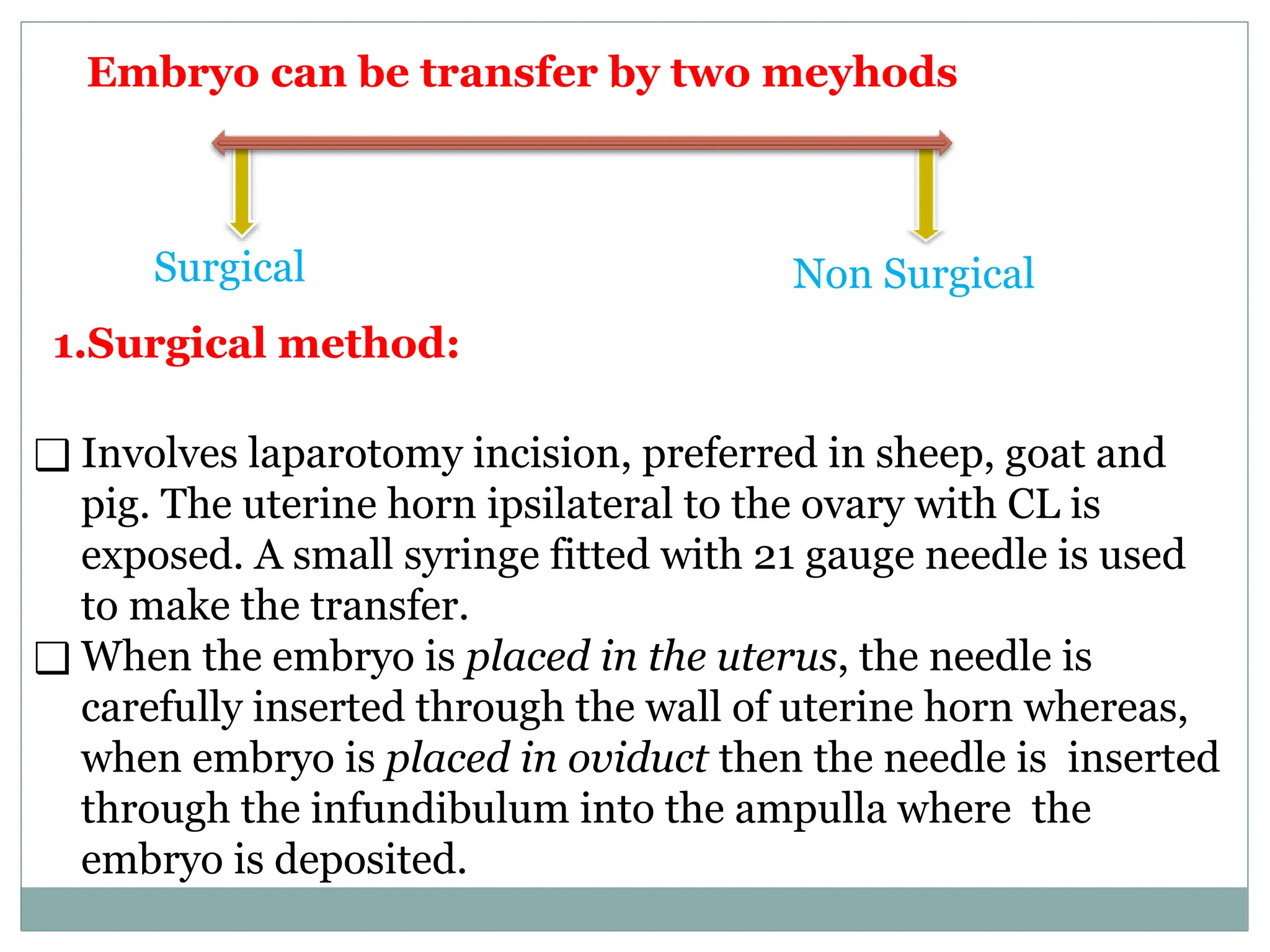 Unit 3 Embryo Transfer.pptx frfvggtffcde | PPTX