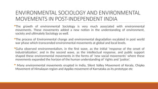 UNIT 3 EMERGENCE OF ENVIRONMENTAL SOCIOLOGY IN INDIA.pptx
