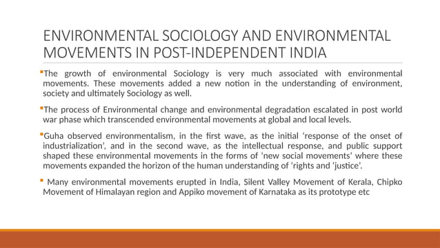 UNIT 3 EMERGENCE OF ENVIRONMENTAL SOCIOLOGY IN INDIA.pptx