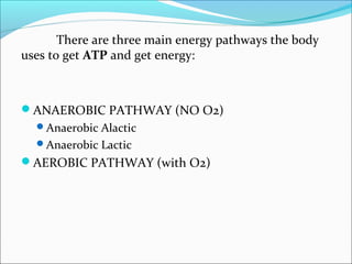 Unit 3 energy pathways | PPT