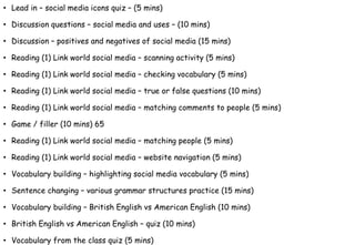 Unit 3 English for life Reading (Entry 3) Social networking sites.pptx