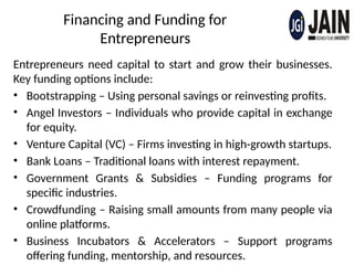 Unit 3 Entrepreneurship.pptx, funding, investment | PPT