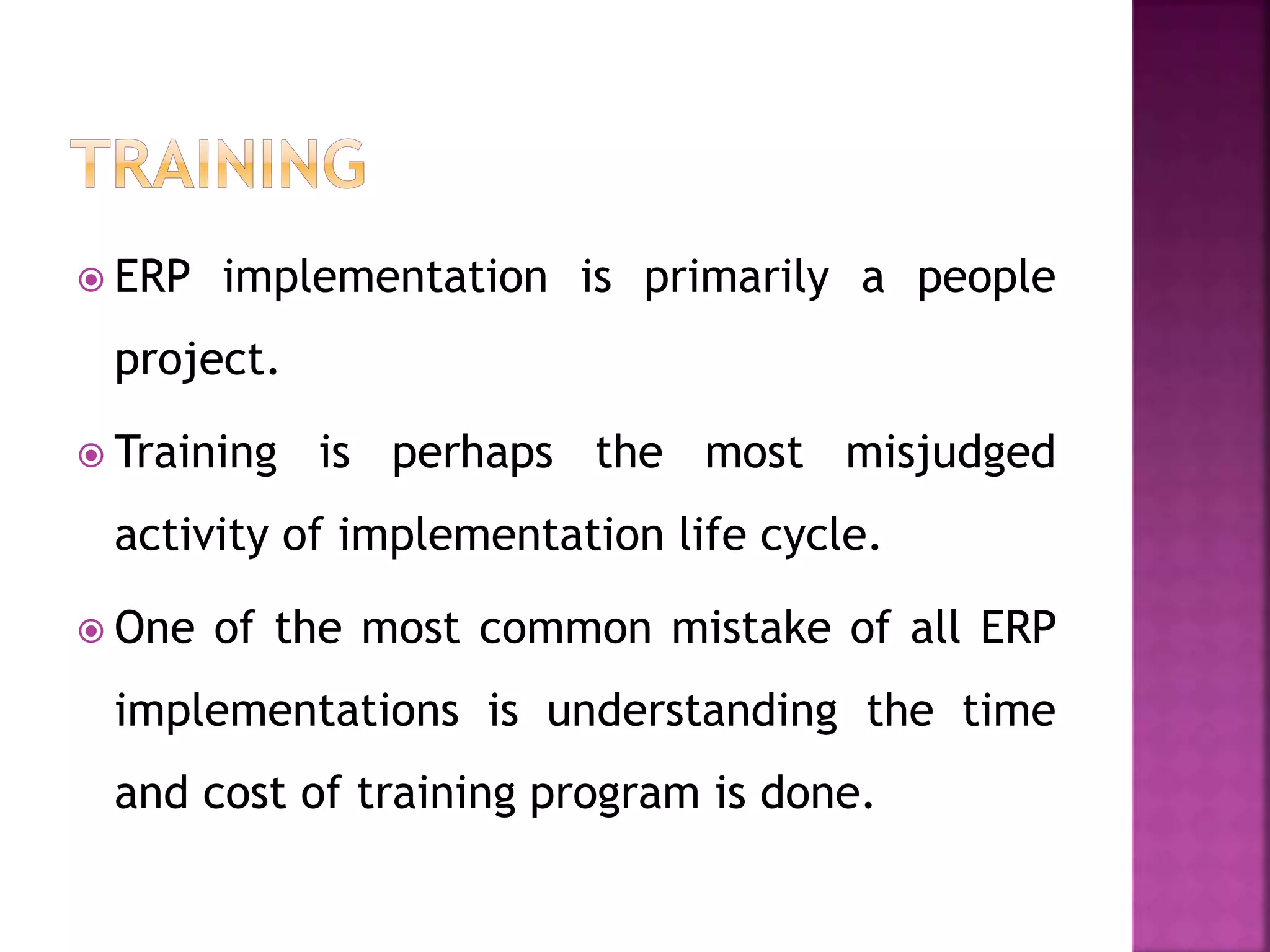 Enterprise Resource planning Unit 3 ERP implementation | PPTX