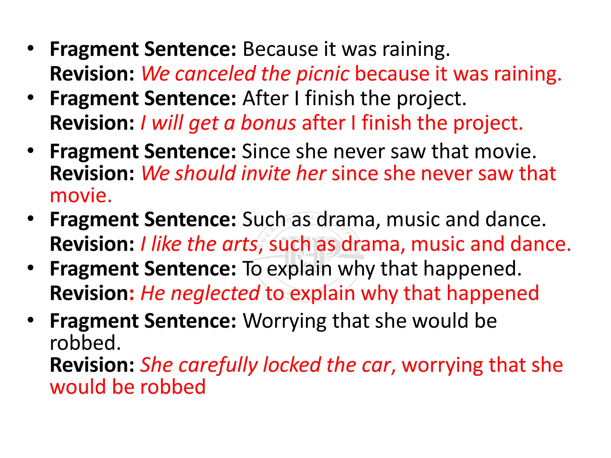 Unit 3 (E); Sentence Fragment, Educational Platform.pptx