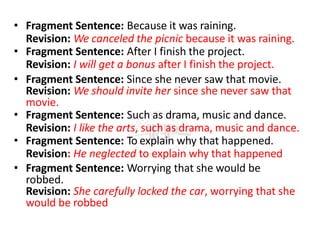 Unit 3 (E); Sentence Fragment, Educational Platform.pptx