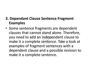 Unit 3 (E); Sentence Fragment, Educational Platform.pptx