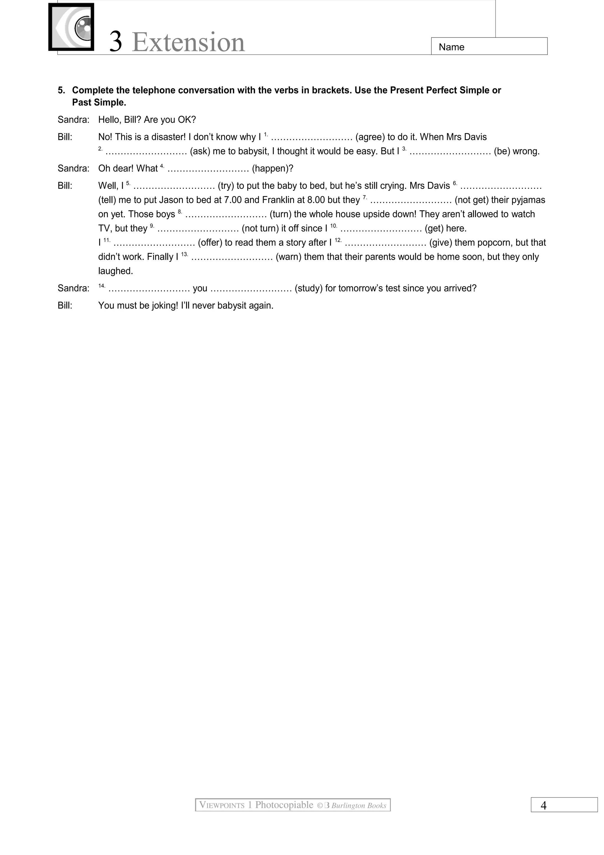 Unit 3 extension | DOC