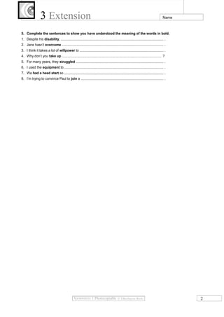 Unit 3 extension | PDF