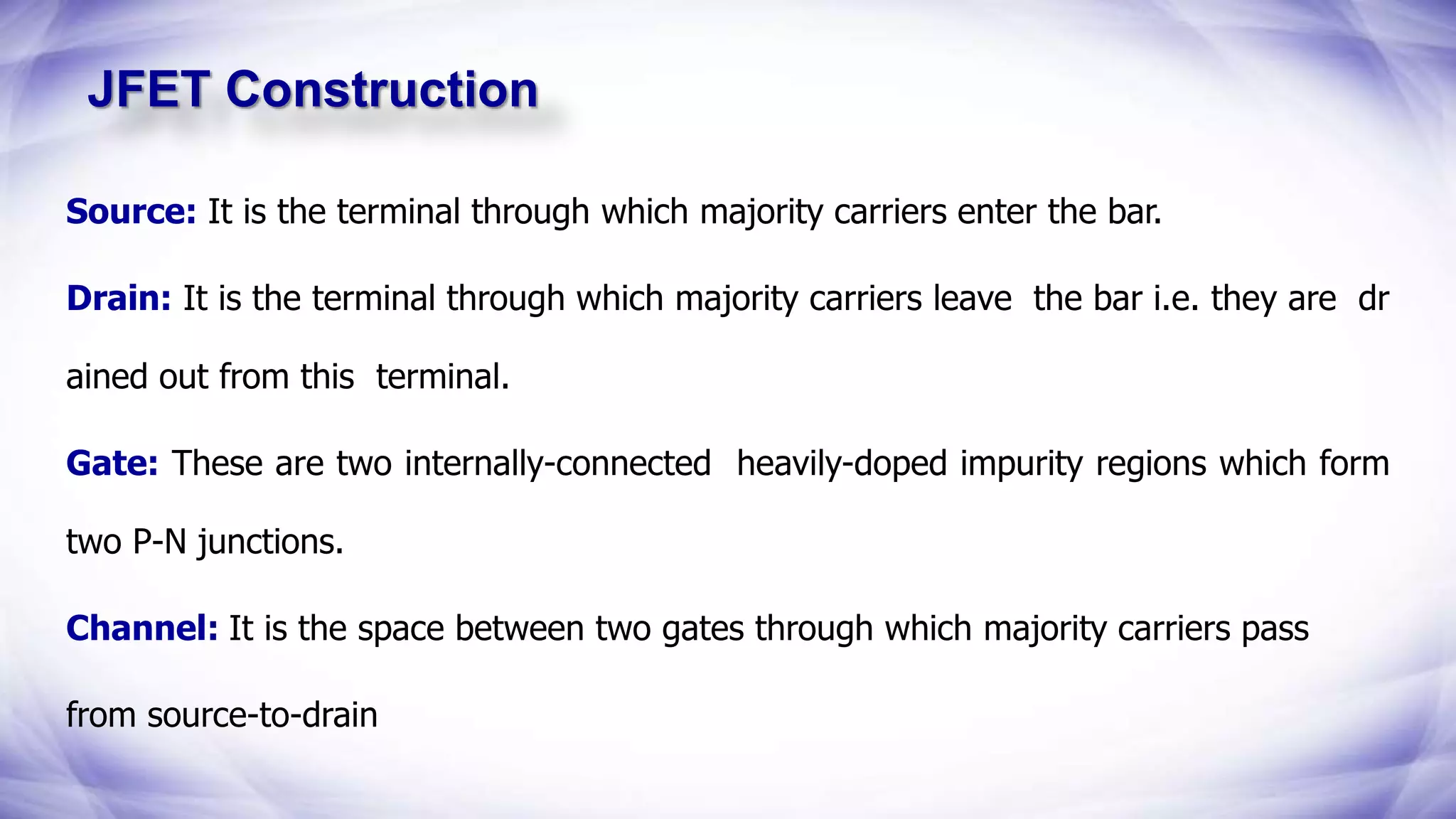 Field Effect Transistor Fet Ppt