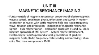 Magnetic Resonance Imaging (MRI) & FMRI | PPTX