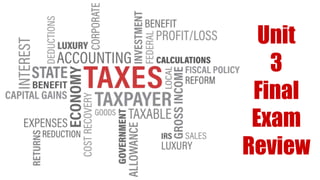 Unit 3 final exam review | PPT