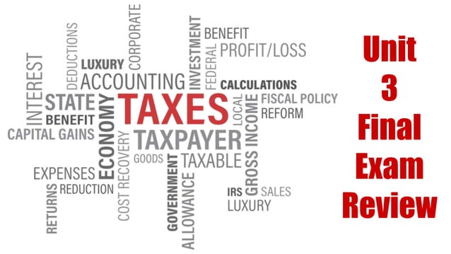 Unit 3 final exam review | PPT
