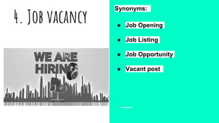 Unit 3 Finding a Job Vocabulary.pptx