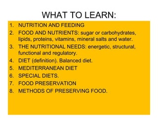 Unit 3 Food and nutrition | PPT