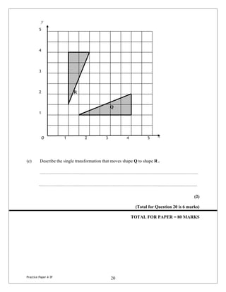 Unit 3 foundation practice paper -_set_a | DOC | Drawing and Sketching ...