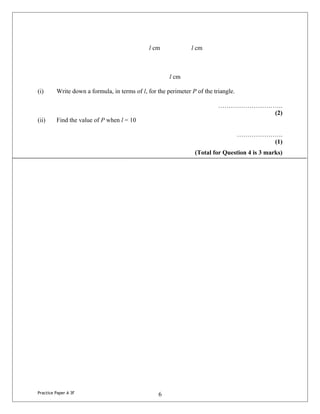 Unit 3 foundation practice paper -_set_a | DOC | Drawing and Sketching | Arts and Crafts