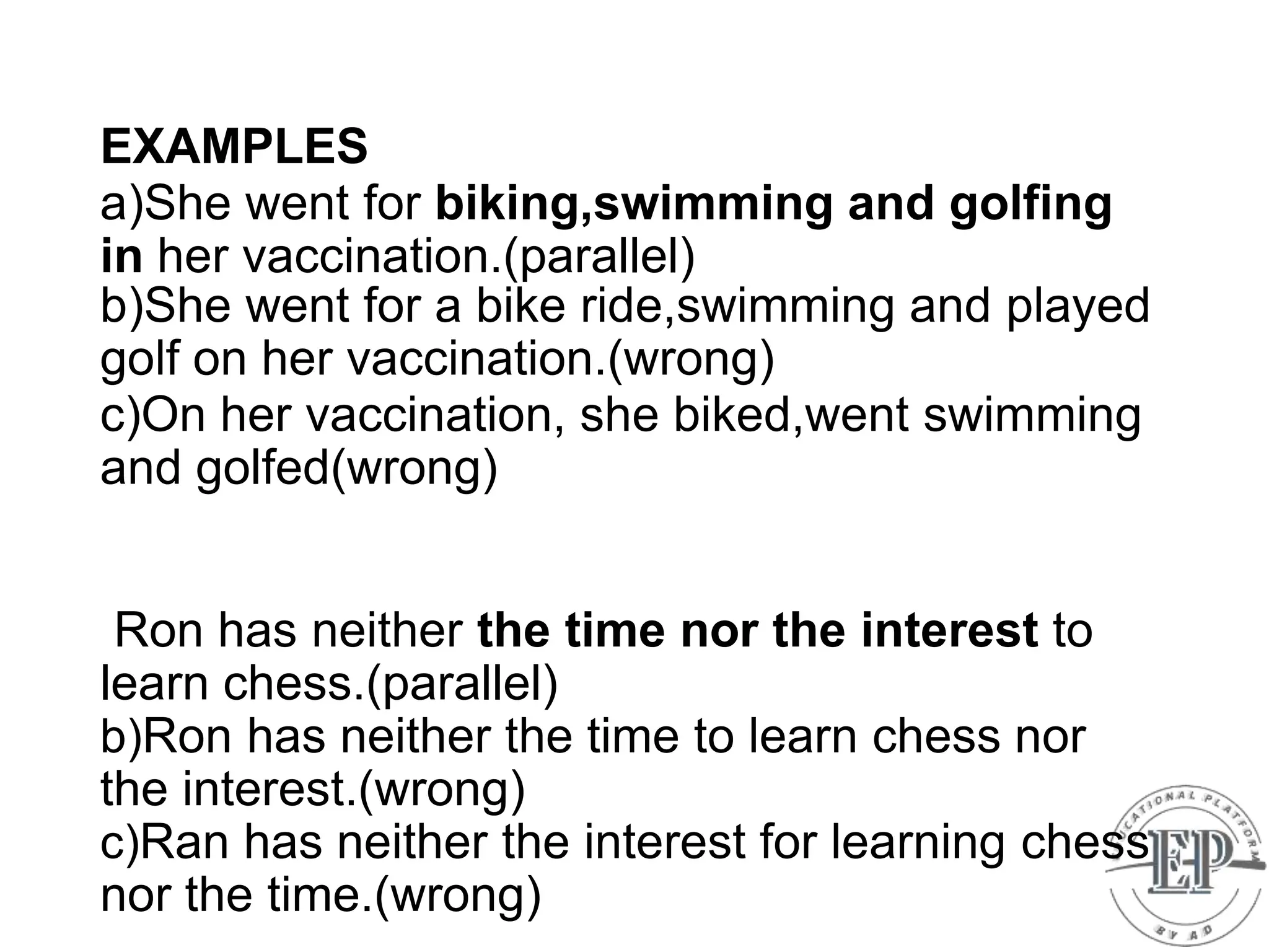 Unit 3 (F); Parallelism, Educational Platform.pptx