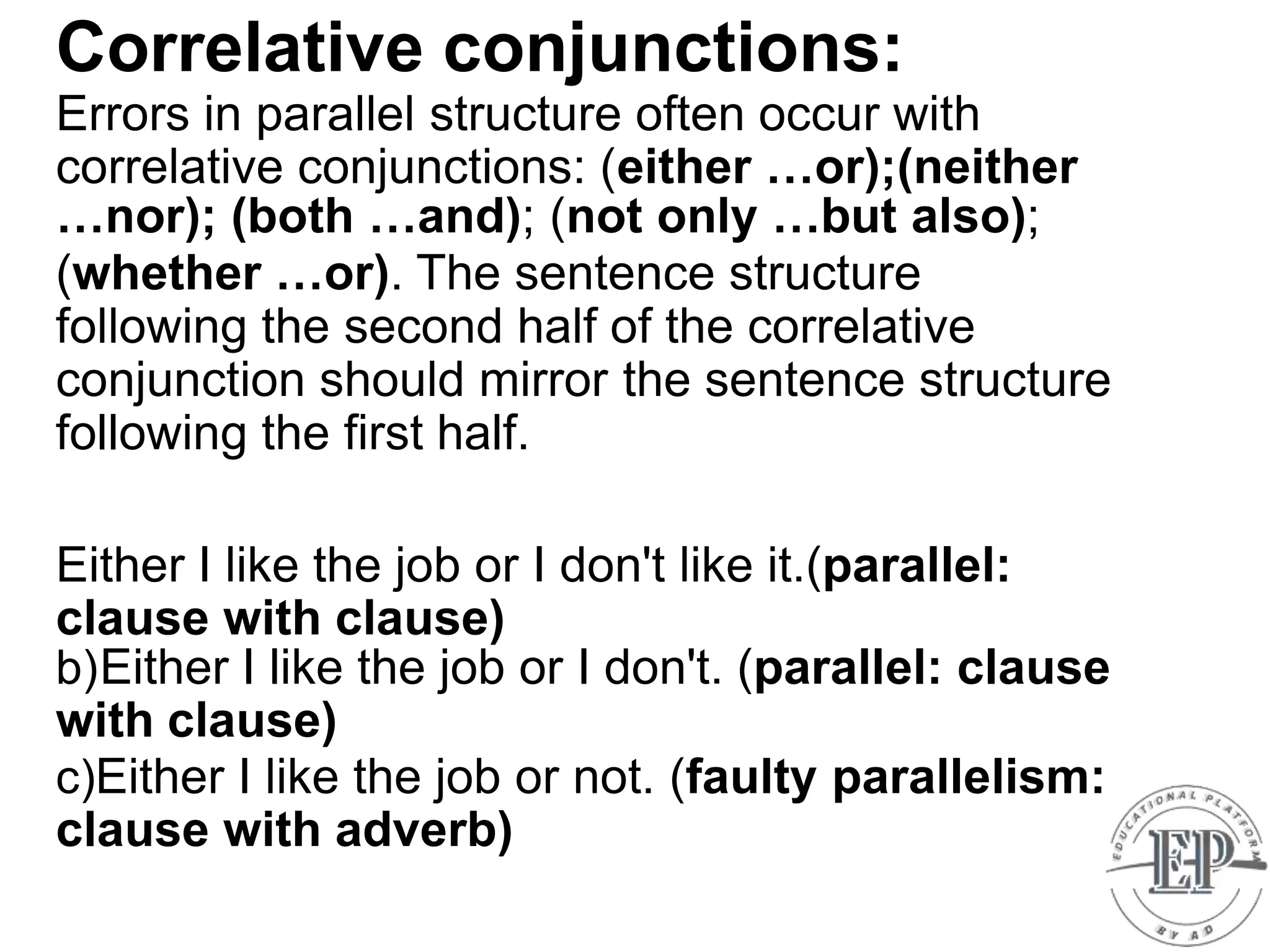 Unit 3 (F); Parallelism, Educational Platform.pptx