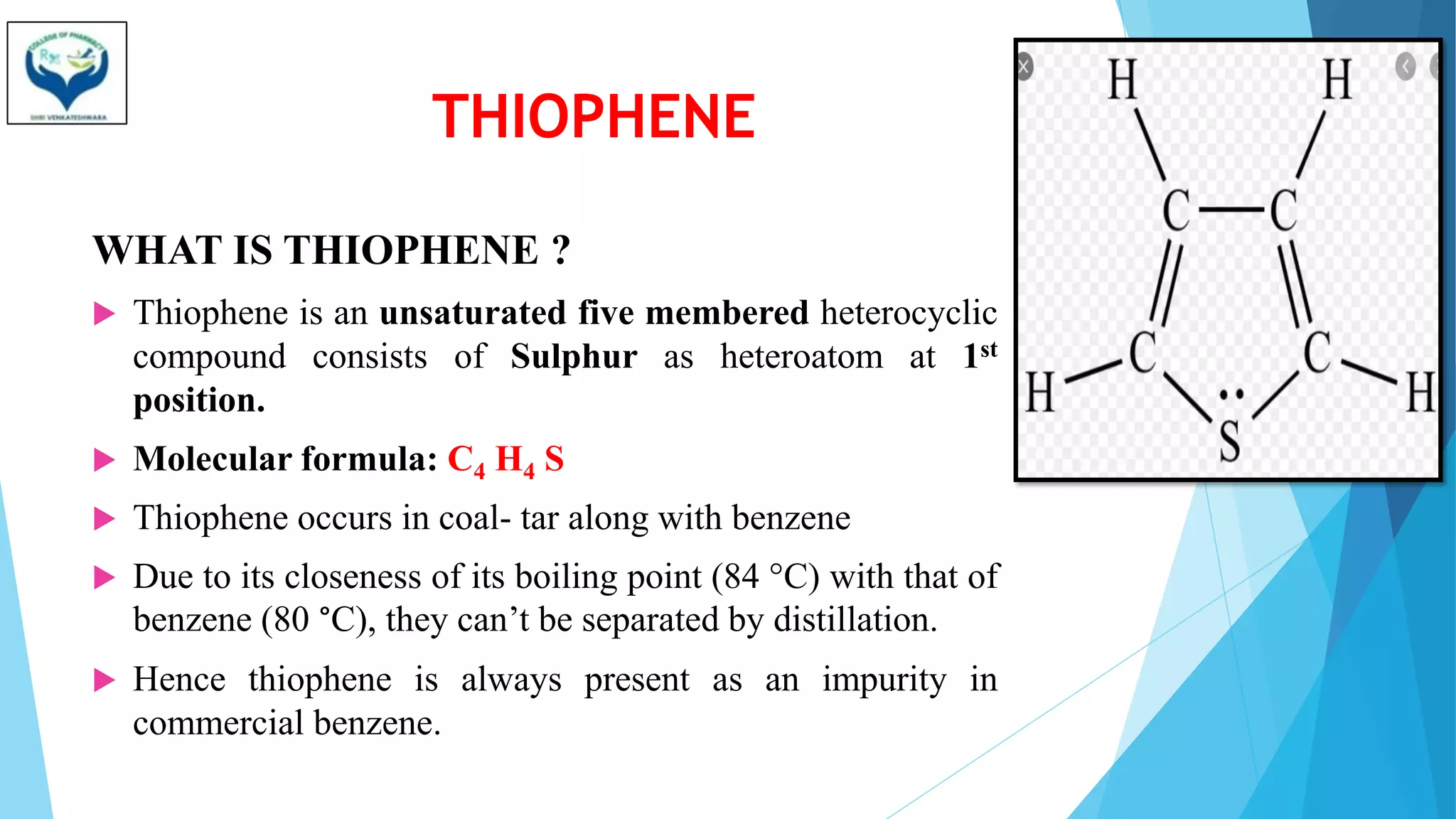 Unit 3 furan & thiophene | PDF