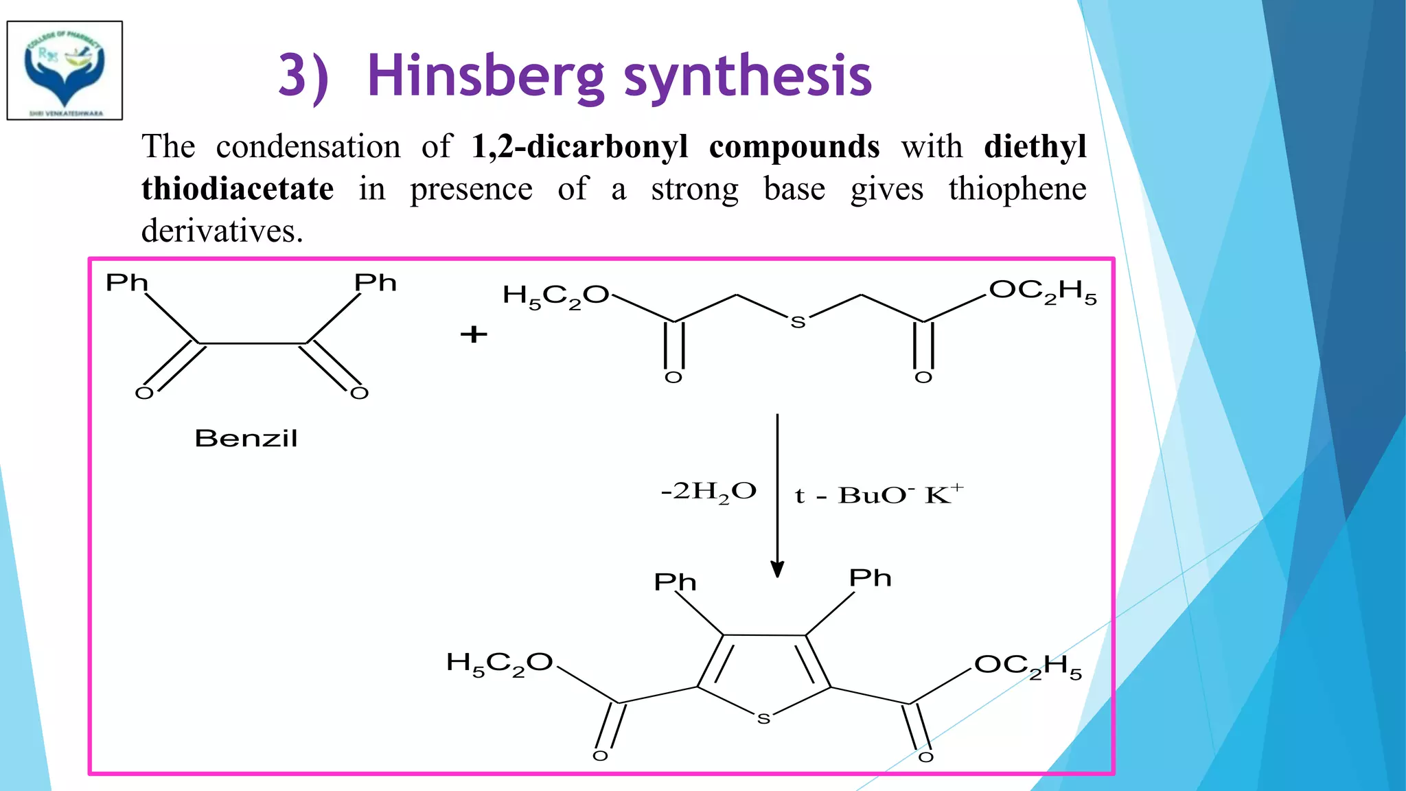 Unit 3 furan & thiophene | PDF