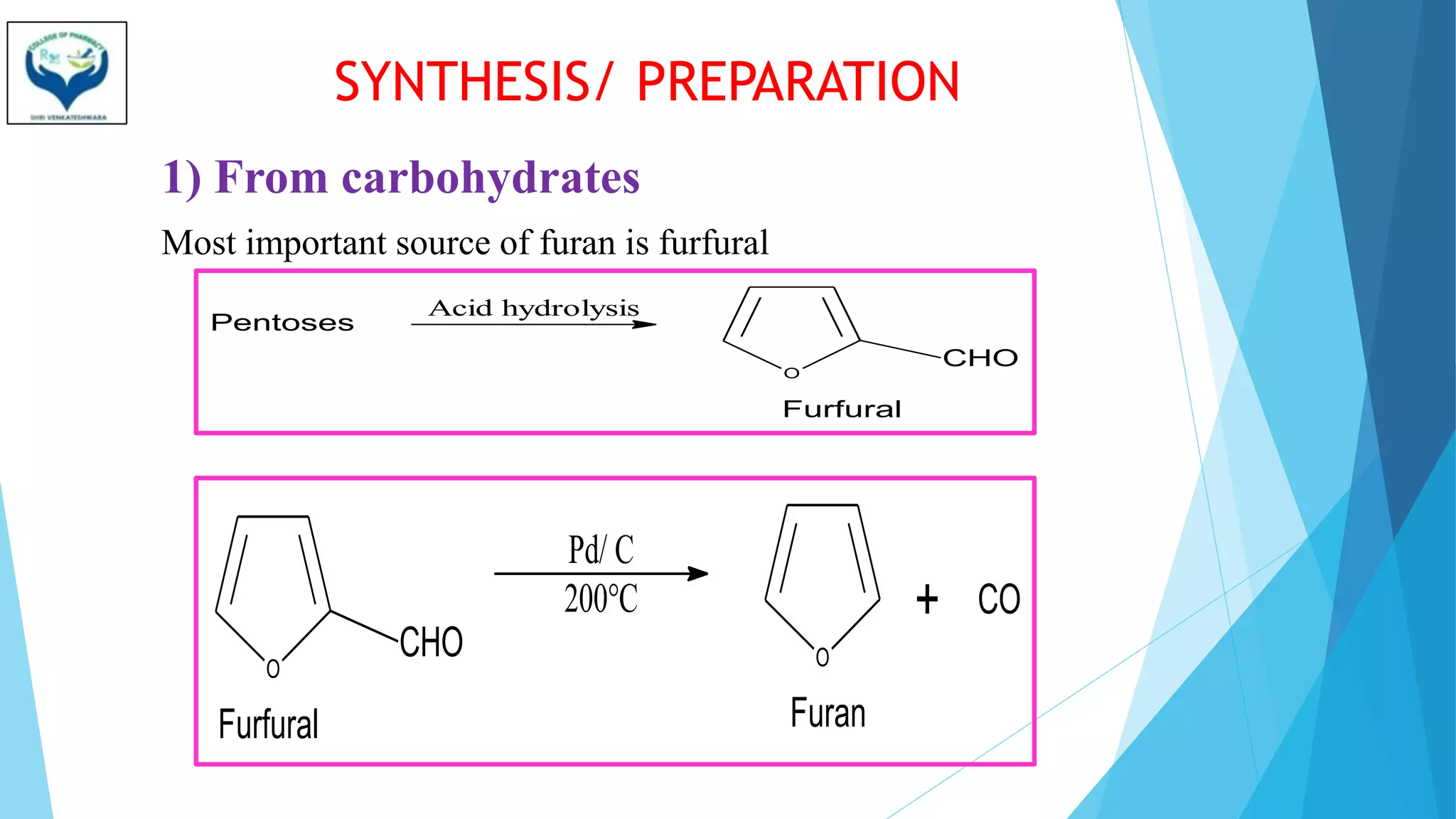 Unit 3 furan & thiophene | PDF