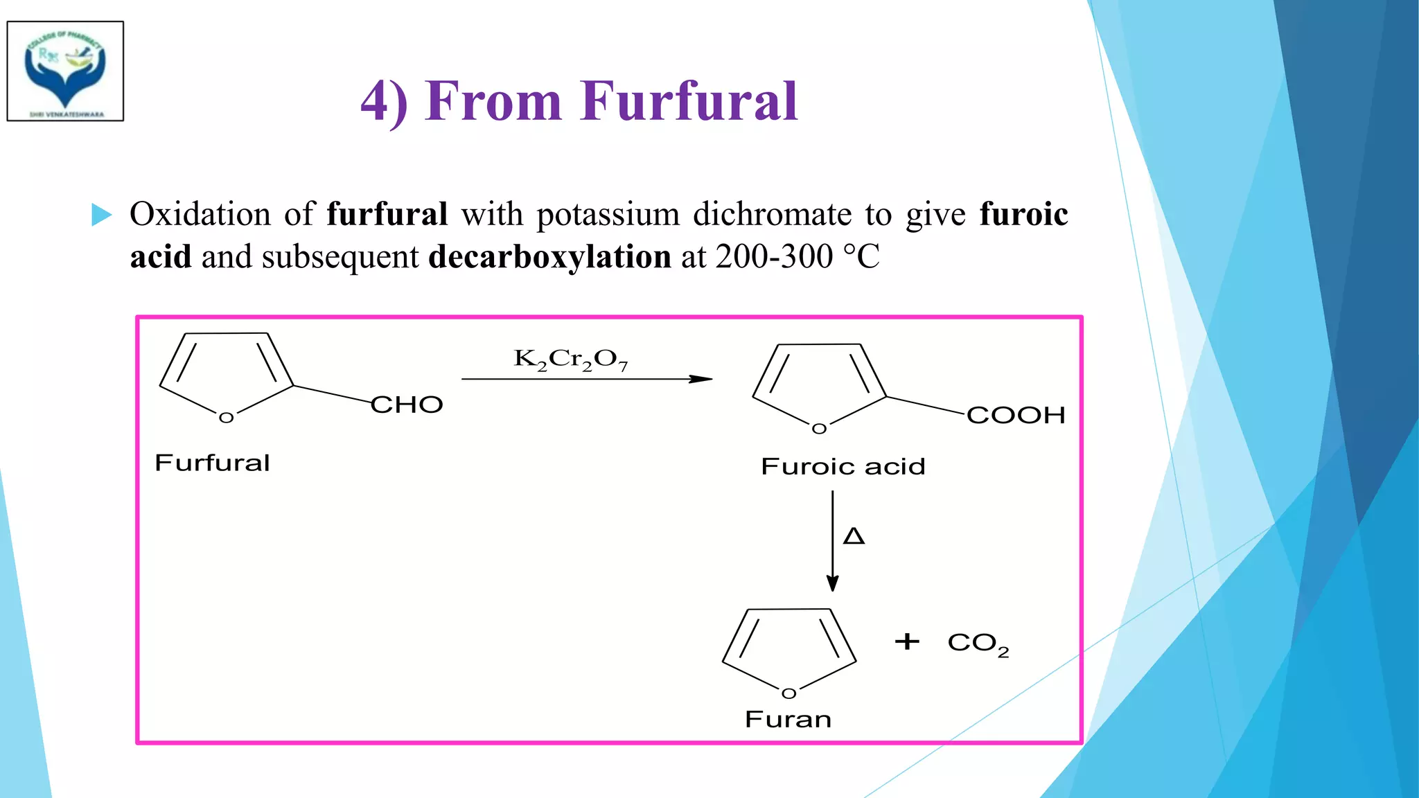 Unit 3 furan & thiophene | PDF